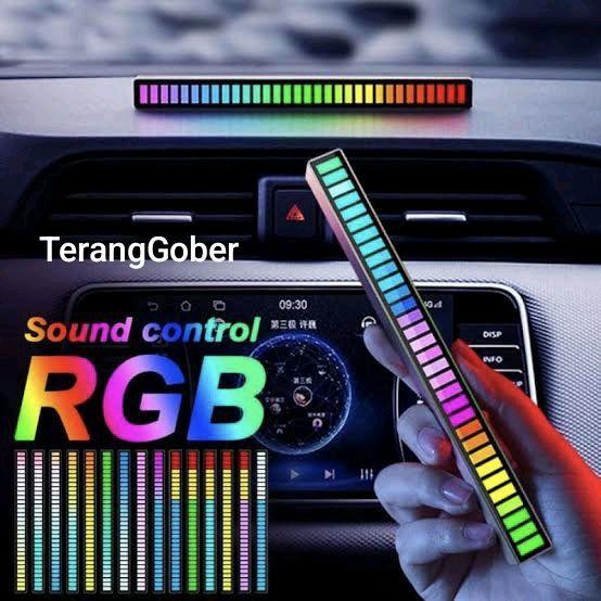 Lampu LED RGB Bar Strip Spectrum Audio Indicator Music Sound Control ...