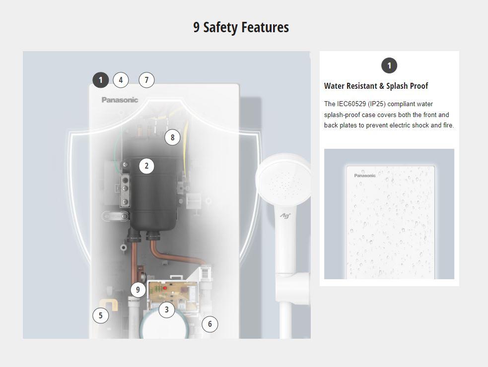 Panasonic Water Heater DH-3VS1PW Single-point with FREE Installation ...