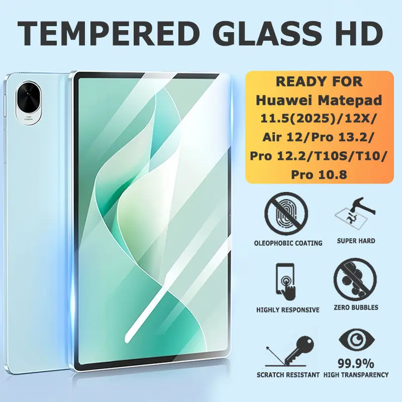 Tempered Glass For Huawei Matepad 11.5(2025)/11/SE 11/SE 10.4/11.5/11 ...